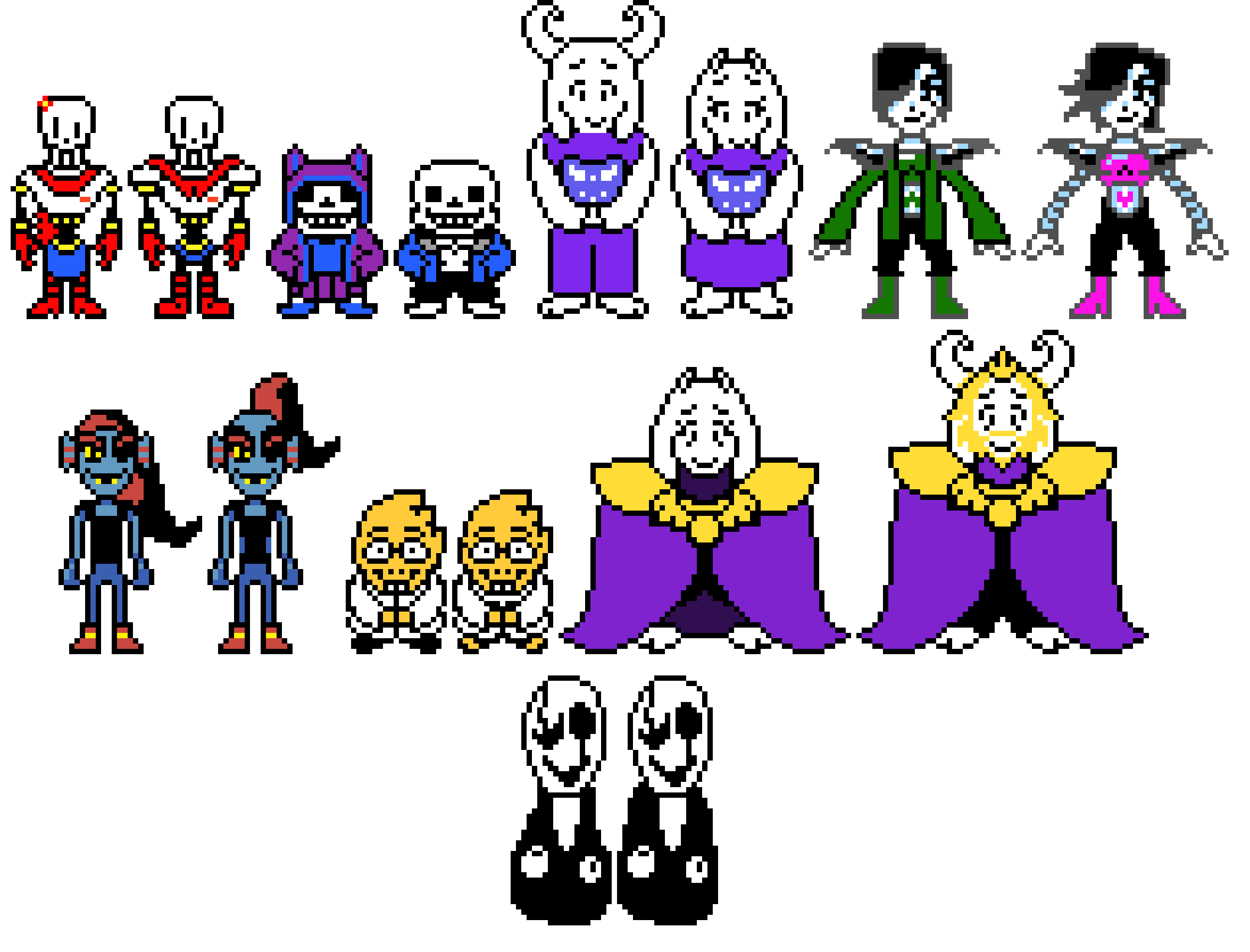 Gendertale + Undertale (modified) | Pixel Art Maker